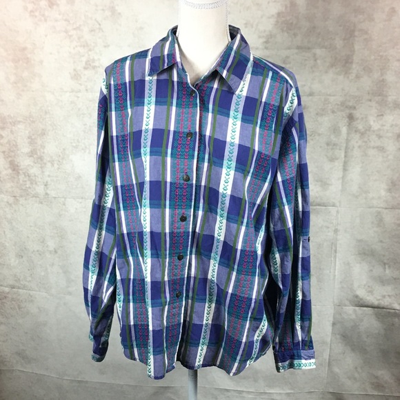 Koret | Tops | Vintage Koret Plaid Button Down Shirt | Poshmark